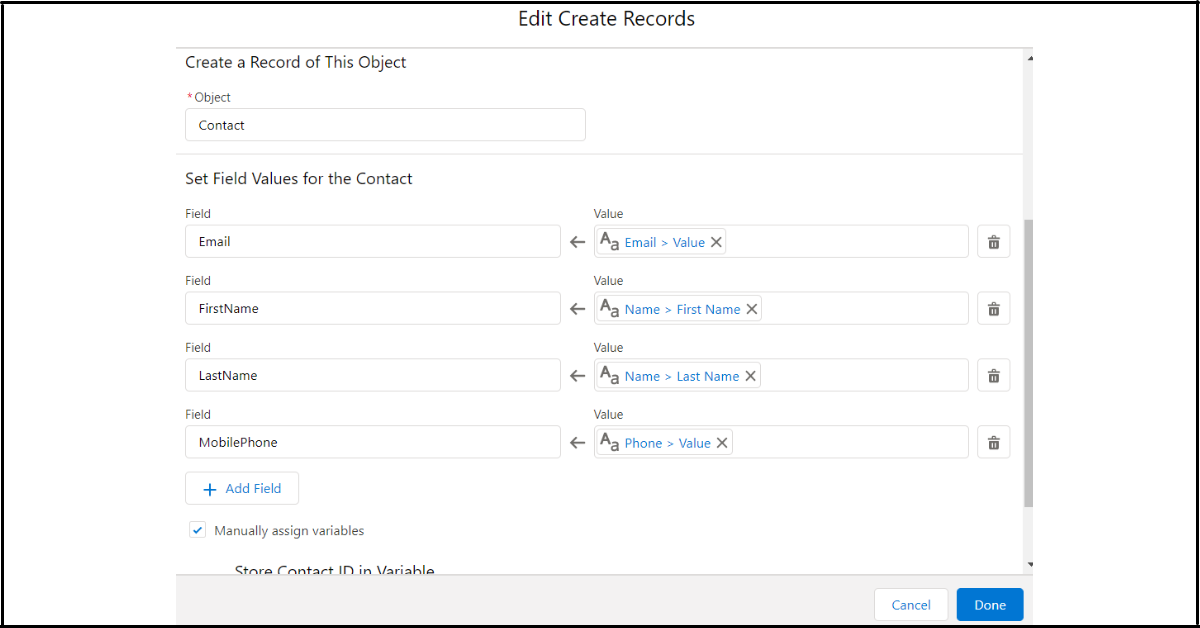 How to navigate record detail page in flow